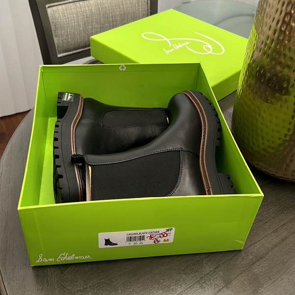 Sam Edelman | Shoes | Sam Edelman Laguna Waterproof Lug Sole Chelsea ...